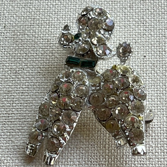 Jewelry | Vintage Rhinestone Poodle Brooch Pin | Poshmark